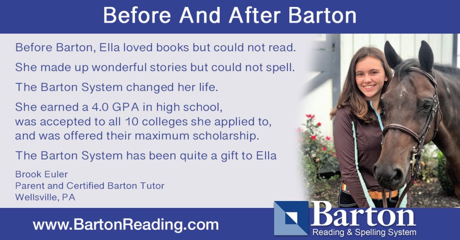 Before And After Barton | Bright Solutions for Dyslexia